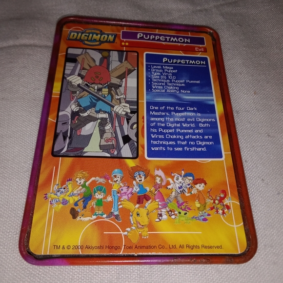 Digimon | Toys | Digimon Tin Metal Puppetmon 200 Card | Poshmark